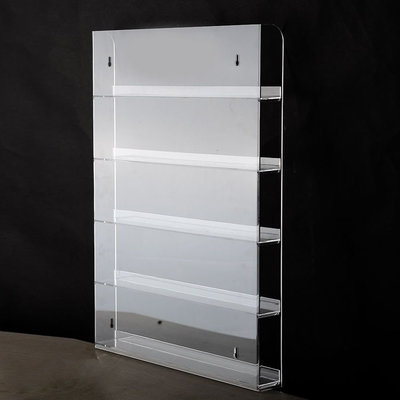 Nail Polish Acrylic Display Rack Wall Mounted Shelf Organizer 5 Tiers